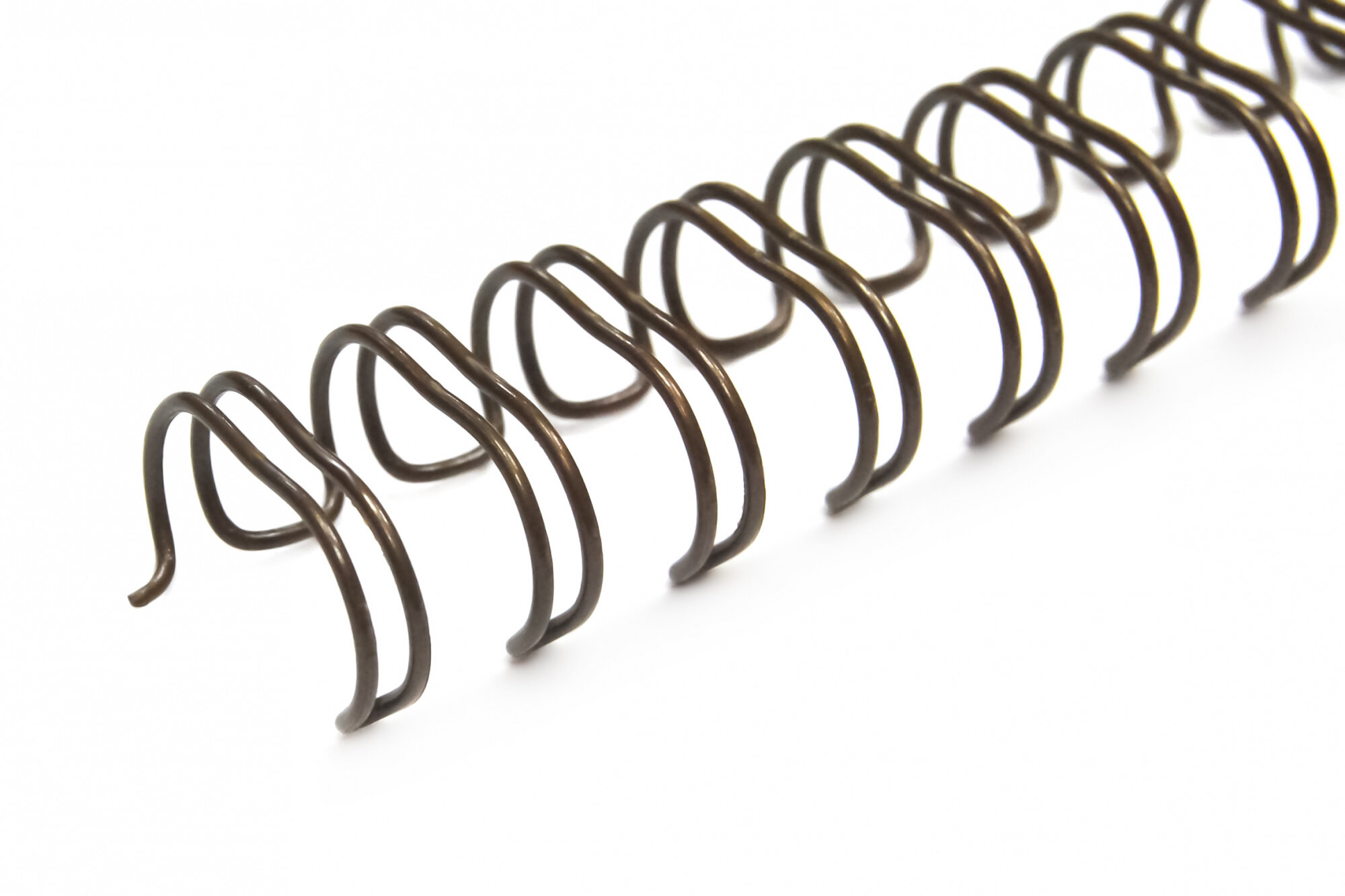 Пружины металлические для переплета 7,9 мм (5/16″), на 46-60 листов, шаг 3:1, 34 крючка, бронзовые, 100 шт, РеалИСТ