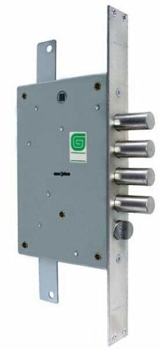 Замок врезной сувальдный с защёлкой Гардиан ЗВ 21.12 Т с тягами, 5 кл. (длинный кл. 54 мм) /123:96/