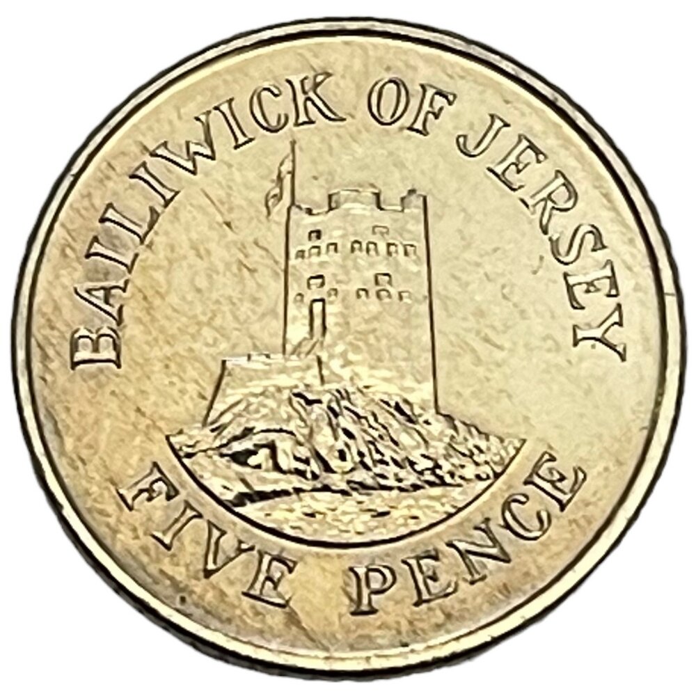 Джерси 5 пенсов 2008 г.