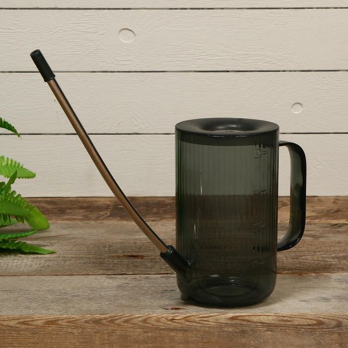 Лейка, 1 л, без рассеивателя, серая