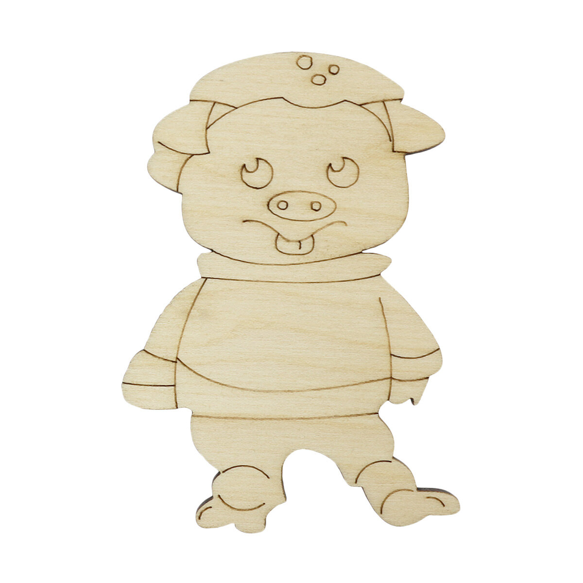 Заготовка деревянная для творчества 'Поросёнок маленький', 8*6*0,4 см, Astra&Craft