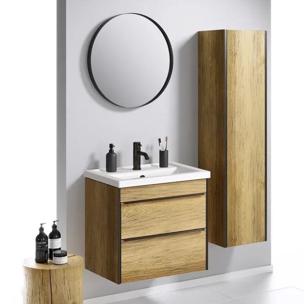 Мебель для ванной Aqwella Fargo 80 дуб балтийский