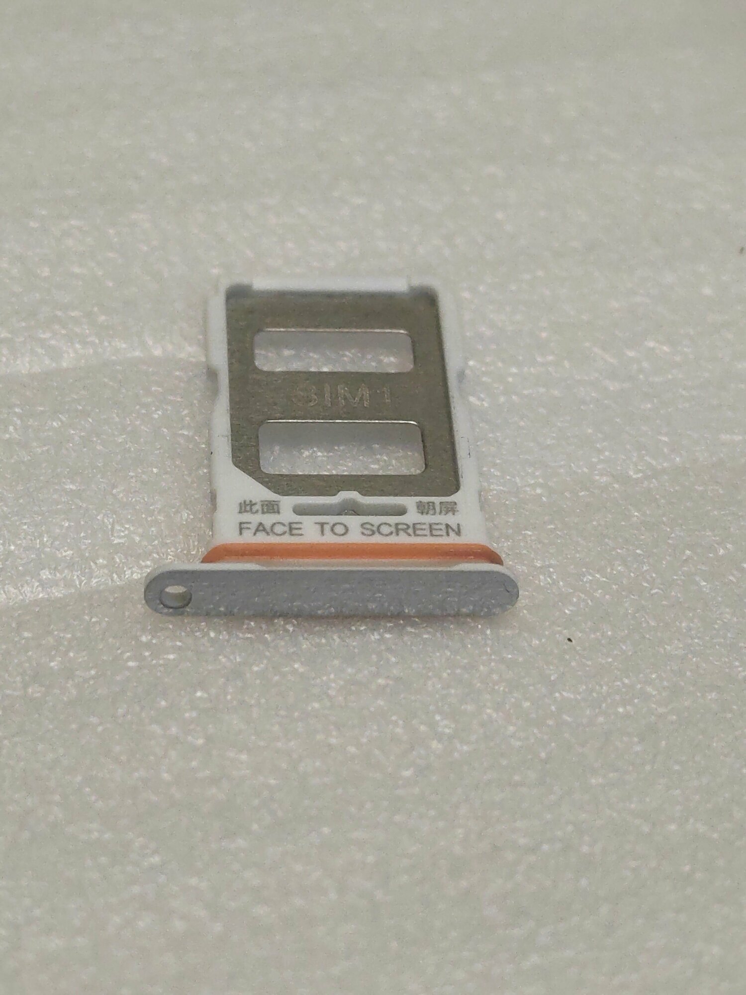 Сим лоток для xiaomi 12t серебристый