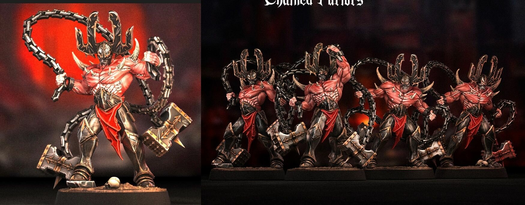 Миниатюра Chaos Khorne Bloodchained/Wrathmongers