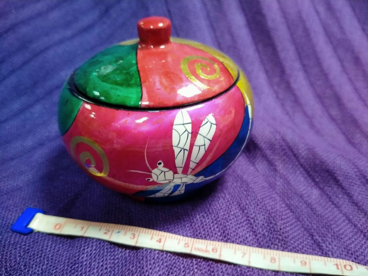 Шкатулка круглая