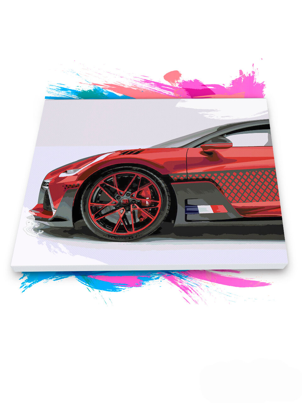 Картина по номерам на холсте Bugatti Divo, 40 х 50 см