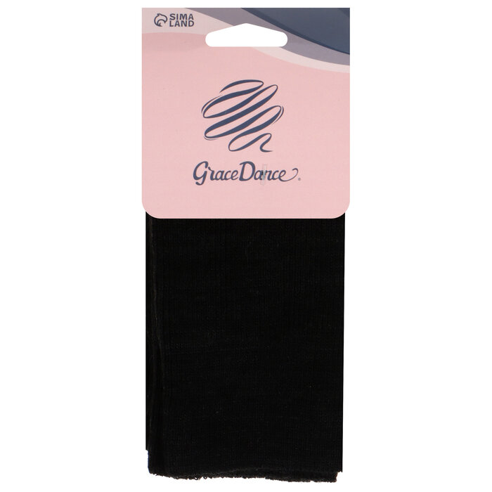 Гетры для гимнастики и танцев Grace Dance №1, длина 40 см, цвет чёрный, 10340041
