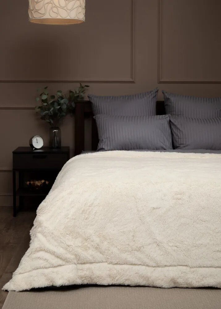 Пушистый плед "Травка", искусственный мех, 200х220 см