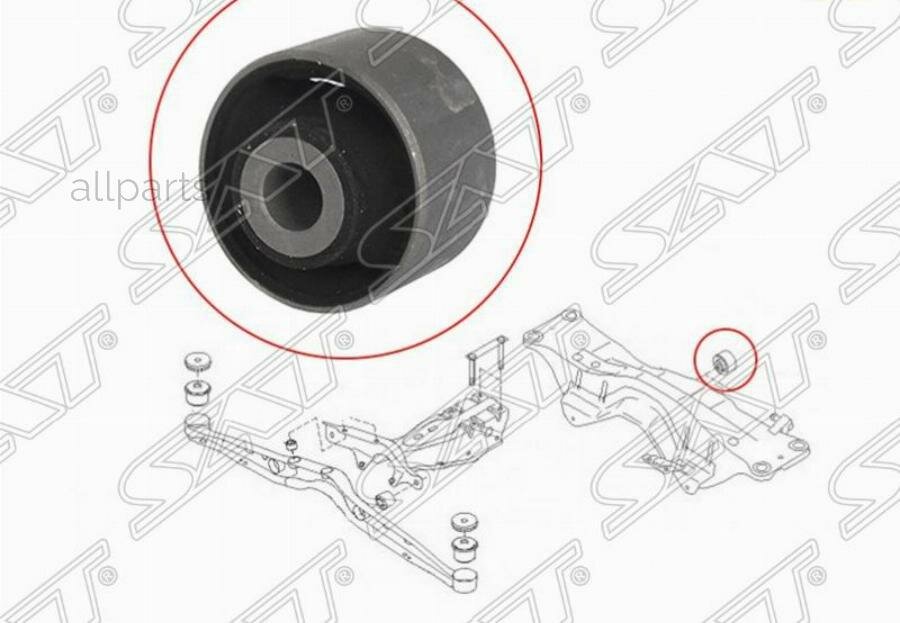 SAT ST-41322-AC040 Сайлентблок опоры двигателя Subaru Forester 97-08 / Impreza 92-00