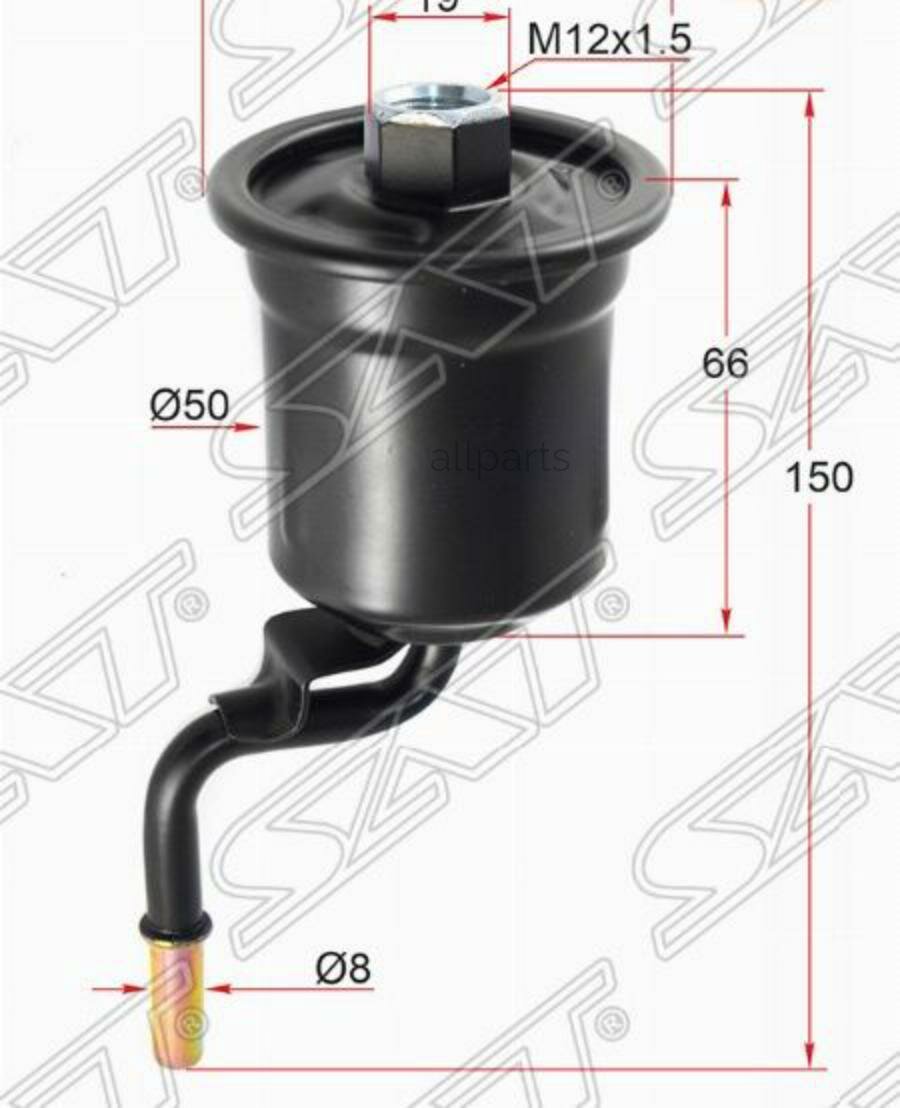 SAT ST-23300-22050 Фильтр топливный Toyota Avensis (T220) 97-03