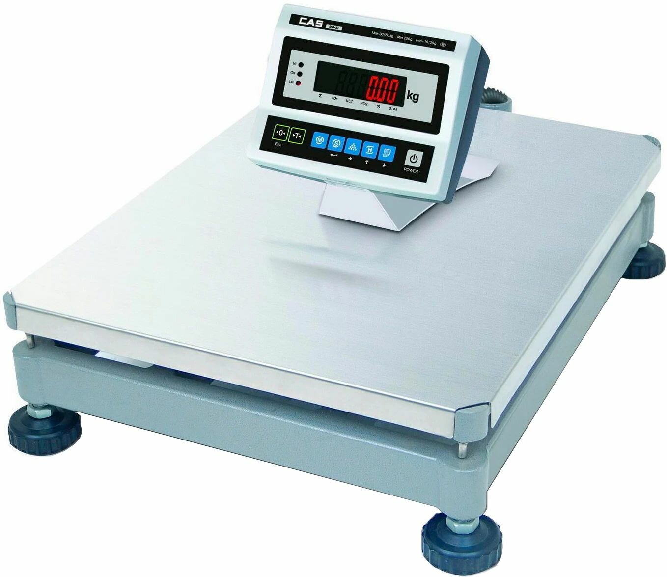 Весы товарные Cas DB II-60W, до 60 кг, напольные, питание 220В, батарейки