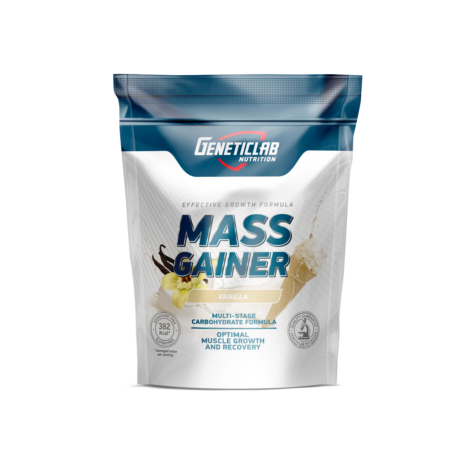 Гейнер Genetic Lab Mass Gainer 1 кг Ваниль