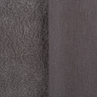 "Gamma" Плюш трикотажный PLF фасовка 50 x 50 см 390 г/кв. м ± 10 50% хлопок, 50% полиэстер 17-1501 светло-серый