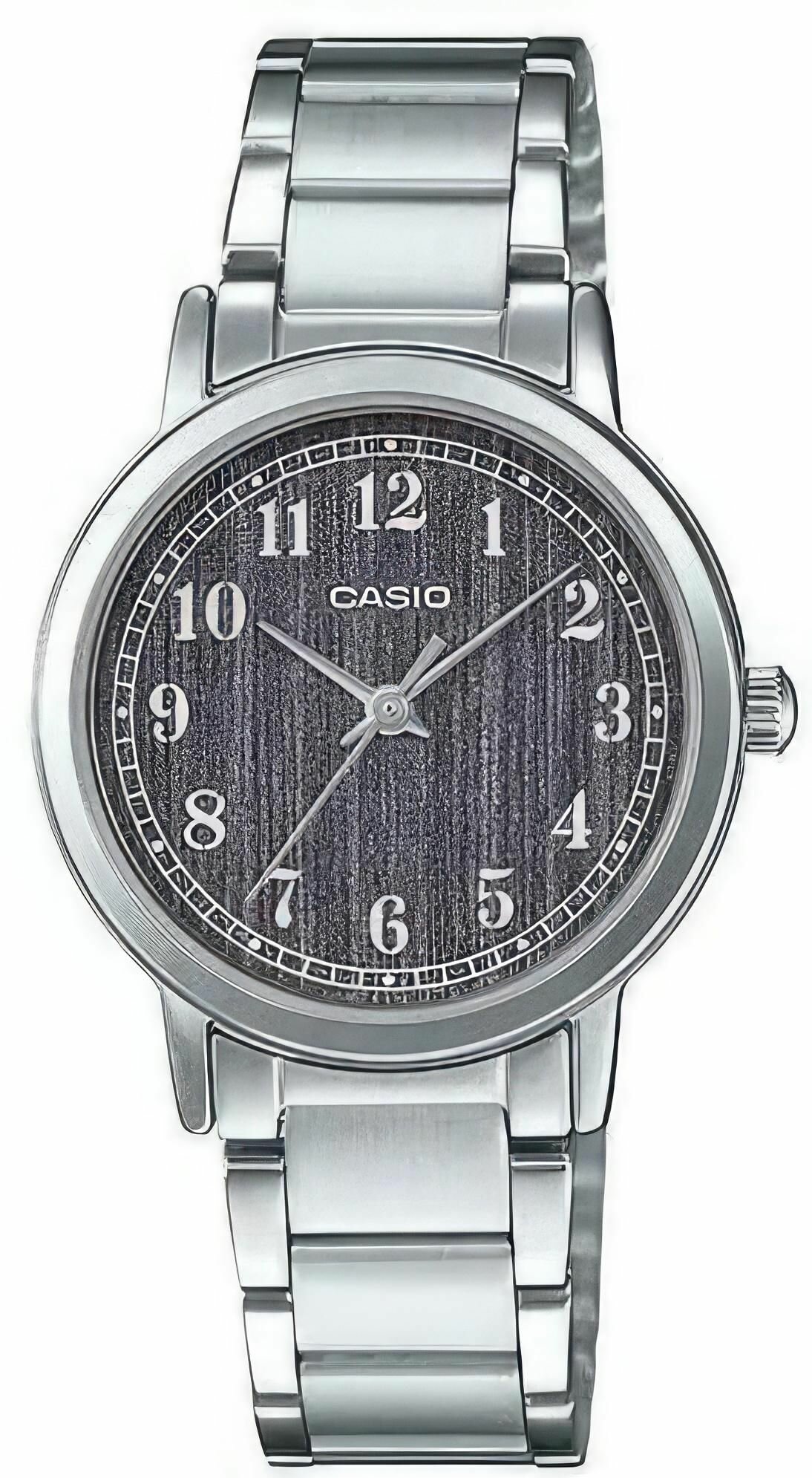 Наручные часы CASIO, серебряный, белый, серый