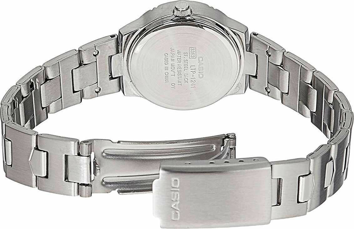 Наручные часы CASIO, серебряный, зеленый — фото 1
