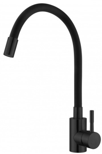 Смеситель для кухни с гибким изливом Hansen из нержавеющей стали 59304CC Черный