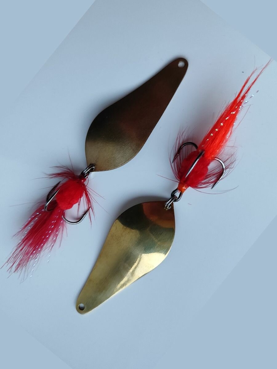 Блесна на хищника латунь матовое/глянец 16г 2 шт.