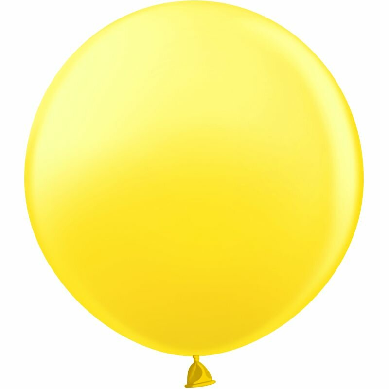 Шар (36'/91 см) Желтый, пастель, 3 шт.