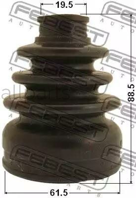 FEBEST 0715-SX4R Пыльник ШРУС внутренний комплект 61.5x88.5x19.5 SUZUKI SX4 RW415/RW416/RW419/RW420 2006-2013 FEBEST 0715-SX4R