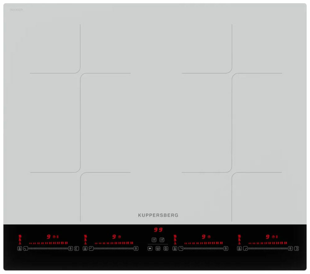 Варочная панель Kuppersberg ICI 622 W 59 см, 4 конфорки стеклокерамика, белый