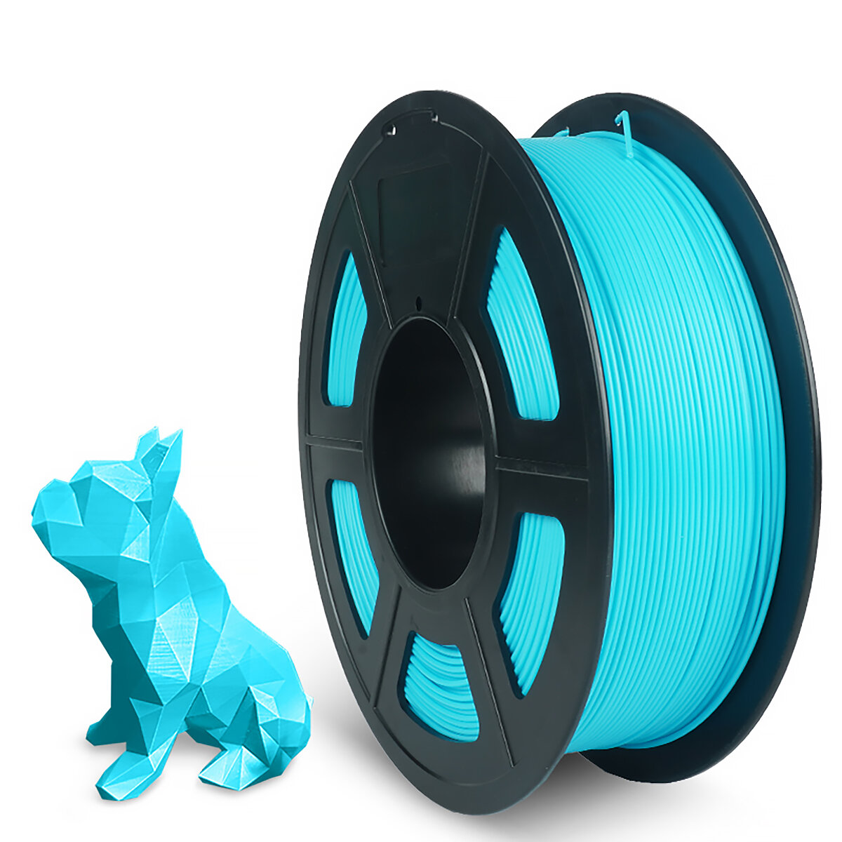 Филамент NVPRINT PLA+ Sky Blue для 3D печати диаметр 1.75мм длина 330 метров масса 1 кг