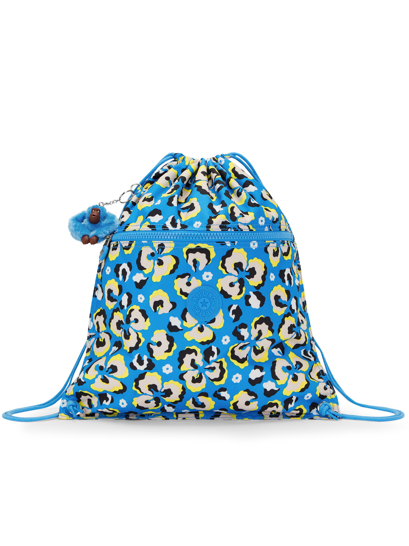 Рюкзак-мешок Kipling KI5637P2A Supertaboo Medium Drawstring Bag *P2A Leopard Floral
