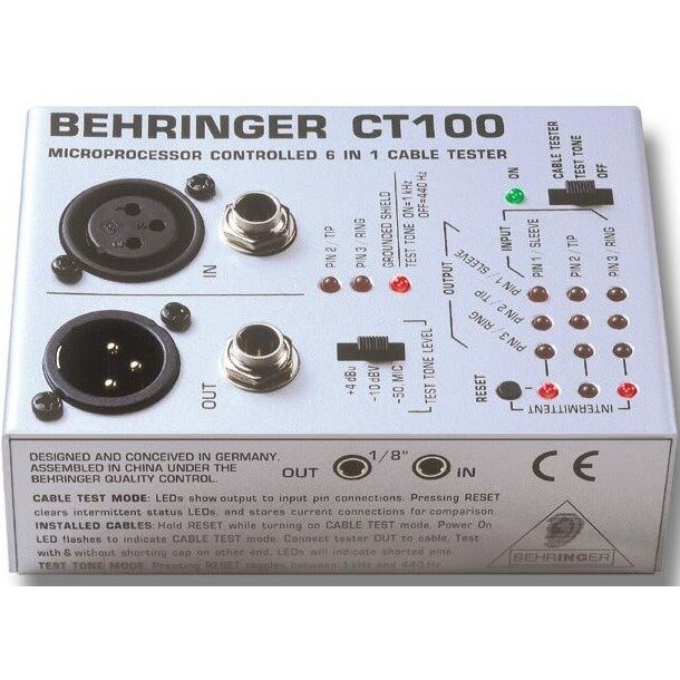 Кабельный тестер Behringer CT100 — фото 1