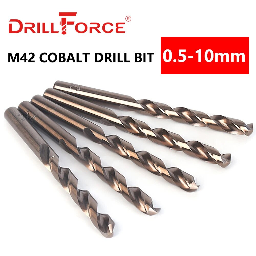 Сверла Drillforce Tools M42 0,5-10 мм 5.0mm 10pcs