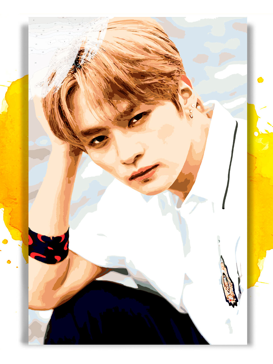 Картина по номерам на холсте Ли Минхо Stray Kids, 40 х 60 см