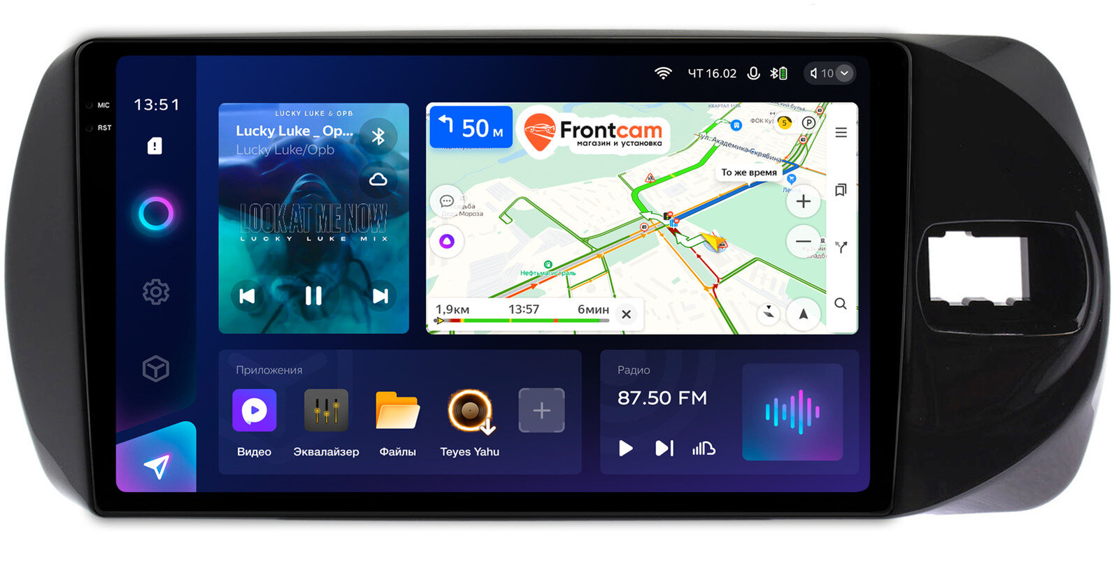 Штатная магнитола Teyes CC3 2K 4/32 9.5" RM-9374 Toyota Vitz 3 (XP130) 2014-2020 (Тип 1) Android 10 (4G-SIM, DSP, QLed)