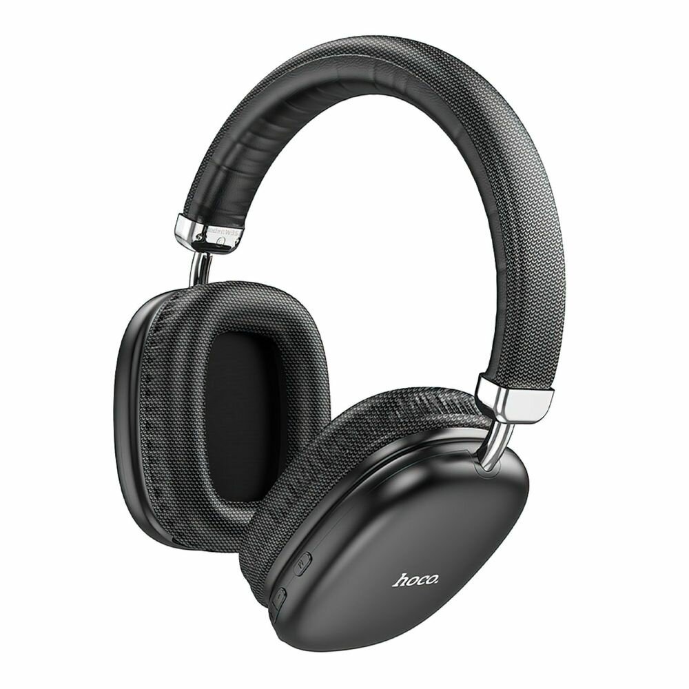 Беспроводные наушники Bluetooth HOCO W35 BT5.3, AUX/microSD/Type-C, накладные, громкость +/- (черные)