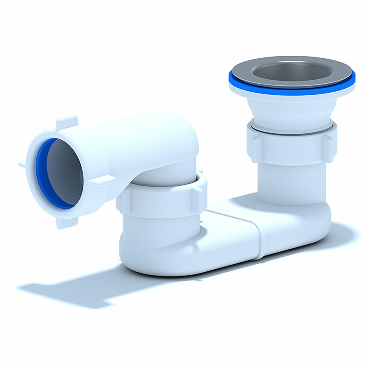 Сифон для душевого поддона Ани Пласт плоский 1 1/2 (E010)