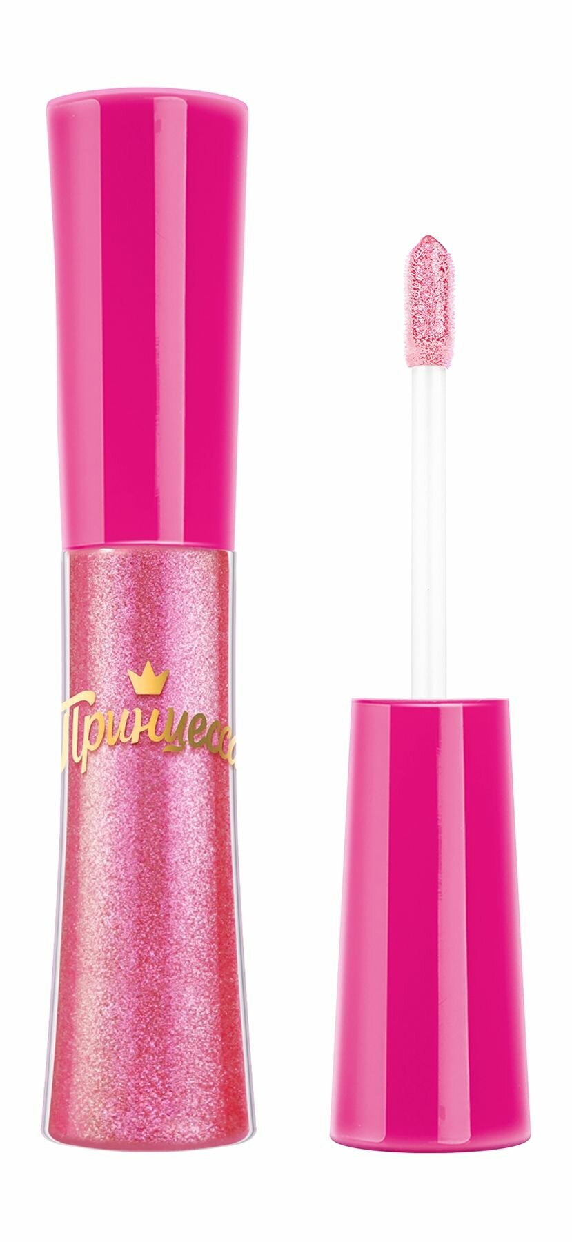 Принцесса Детский блеск для губ со спонжем, 5 мл, Жемчужный