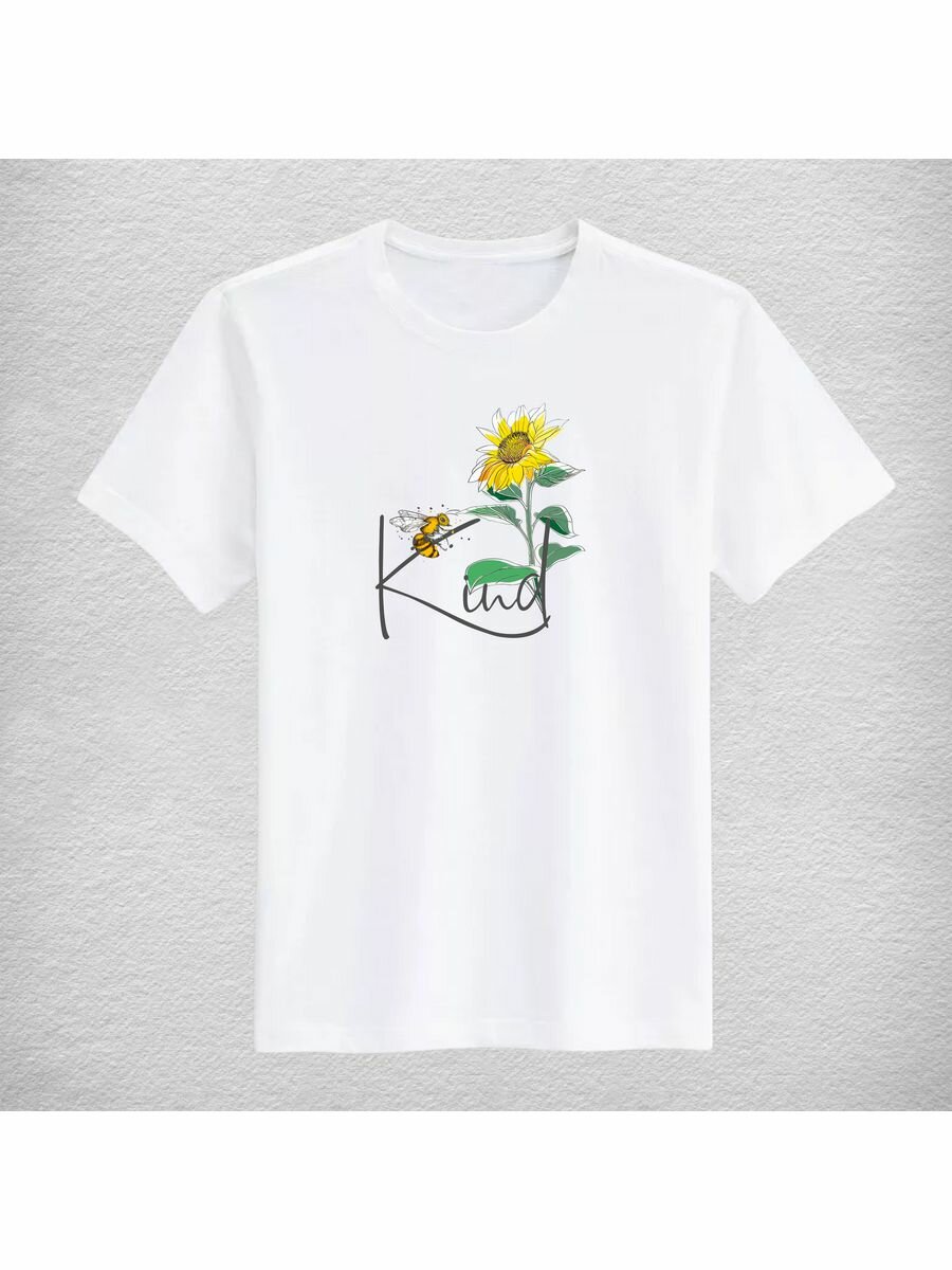 Футболка цвет подсолнуж пчела