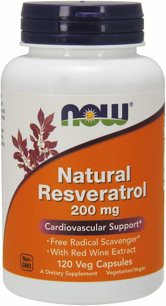 Now Resveratrol 200 mg, 120 капс.