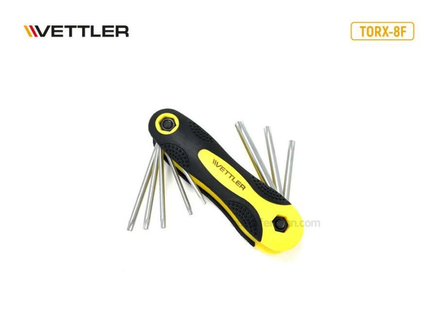 VETTLER TORX8F Набор ключей угловых TORX 8пр складной VETTLER