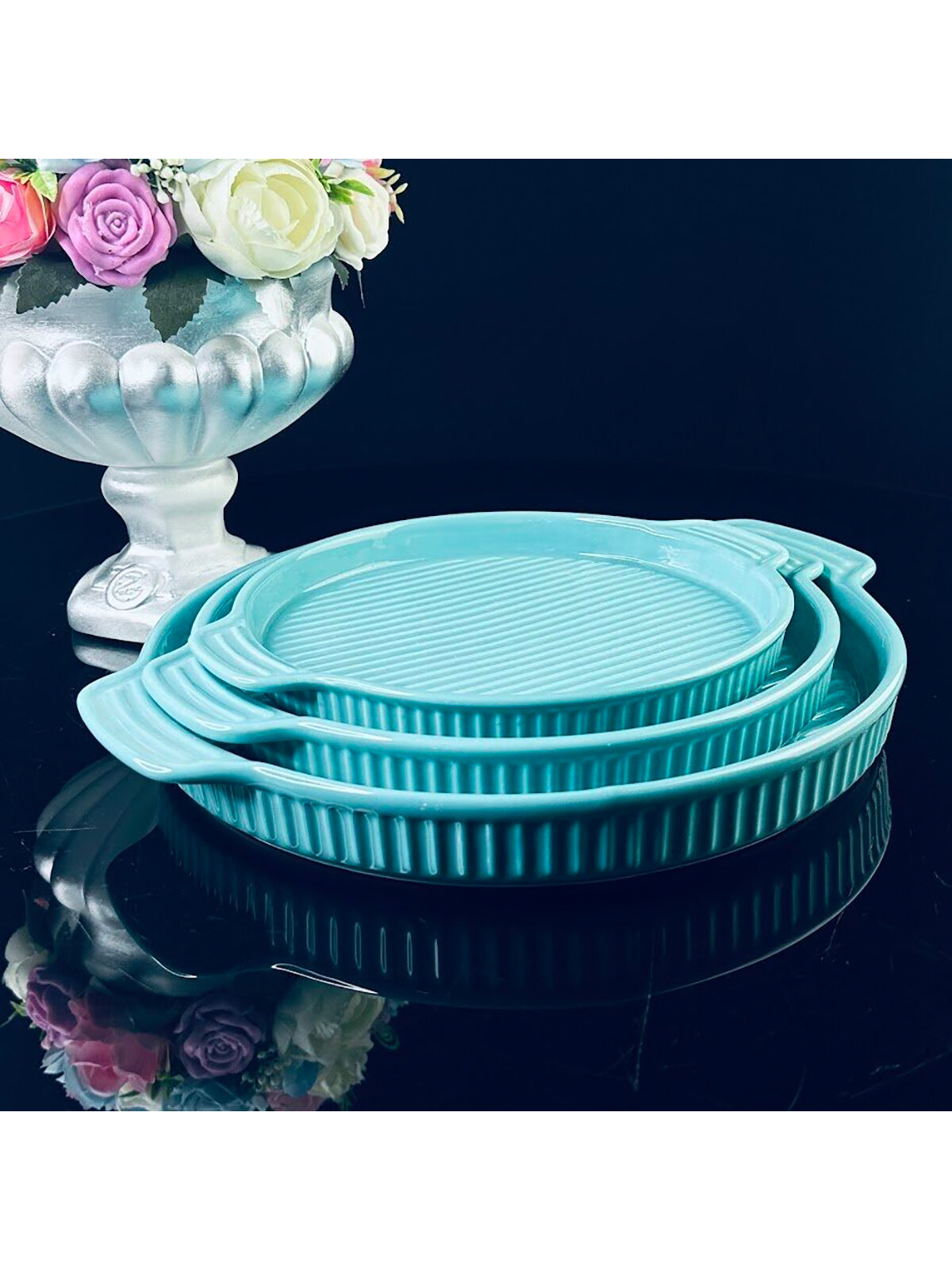 Форма для запекания Lenardi, фарфор, 21,5x21,5 см