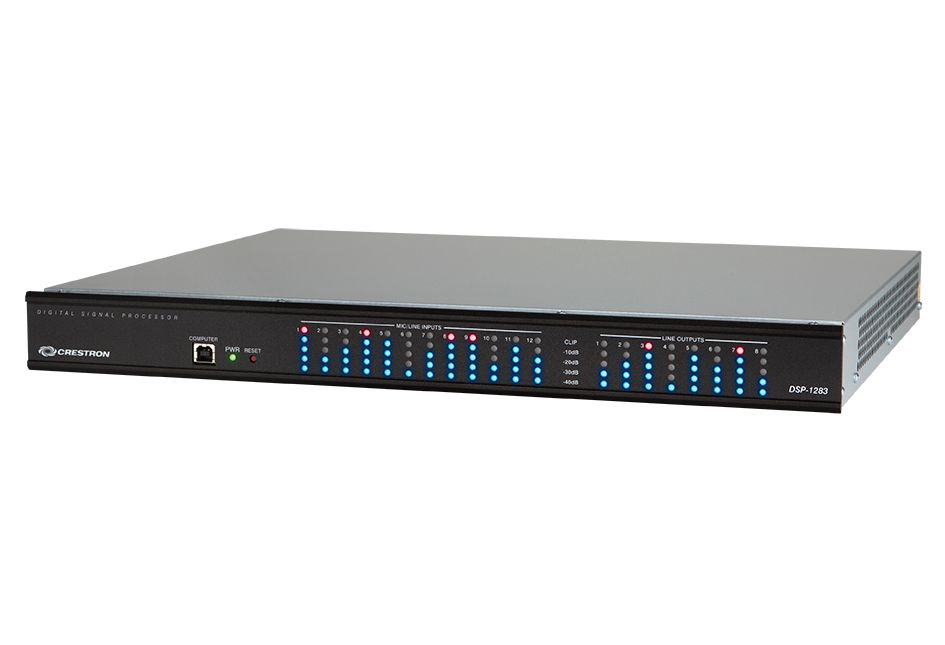 Crestron [dsp-1282] цифровой аудиопроцессор avia 12x8 usb аудио, aec и интерфейсом конференцсвязи
