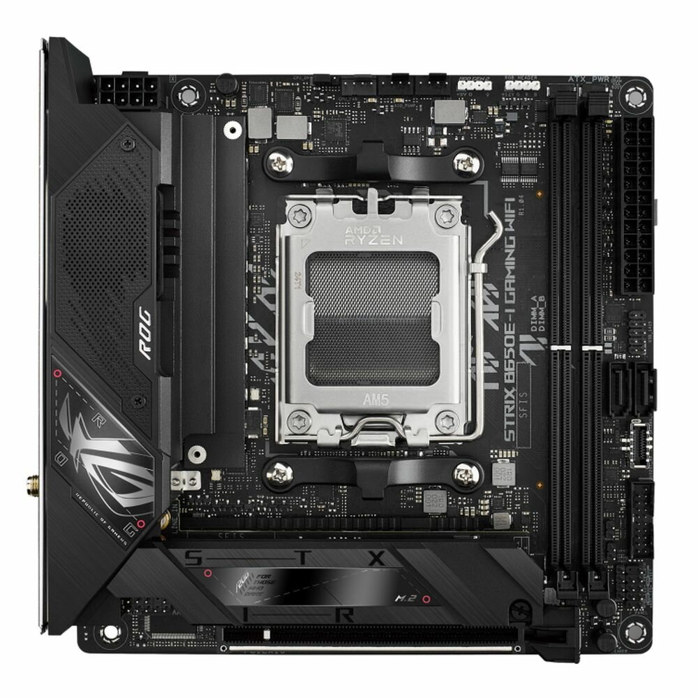 Материнская плата ASUS ROG STRIX B650E-I GAMING WIFI AM5 mini-ITX 2xDDR5 PCIEx16 2xM.2 2xUSB-C HDMI 2.5GLAN Wi-Fi 6E (90MB1BI0-M0EAY0)