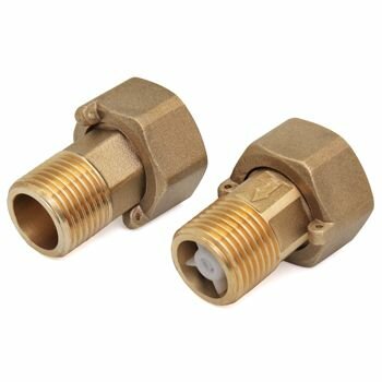 Патрубки для счетчика SM-F1013 1/2' с обратным клапаном (комплект 2 шт.)