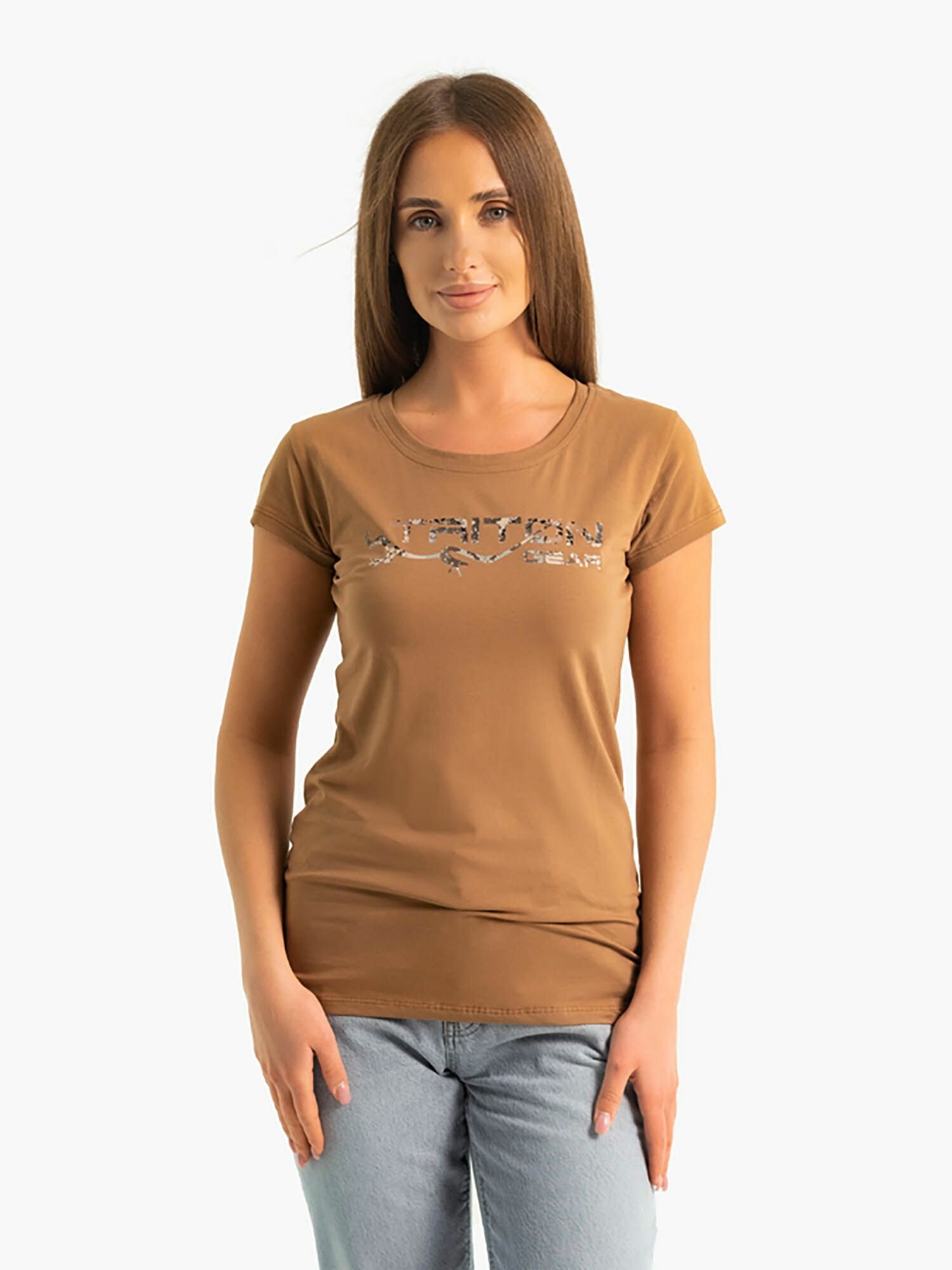 Футболка "TRITONGEAR LOGO" (Коричневый) TRITONGEAR Размер M (42-44)