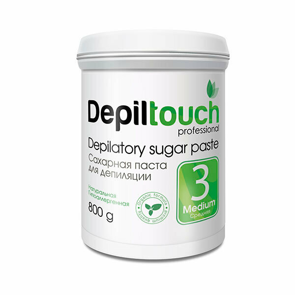 DEPILTOUCH PROFESSIONAL Medium Сахарная паста для депиляции 3 средняя, 800 гр