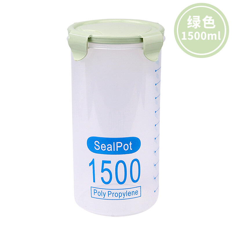 Большой прозрачный пластиковый герметичный контейнер для сухого молока, пищевой контейнер, кухонный ящик для хранения круп, контейнер для хранения.