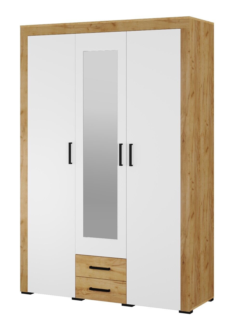 ARNIKA Шкаф для одежды Адель, белый/дуб крафт