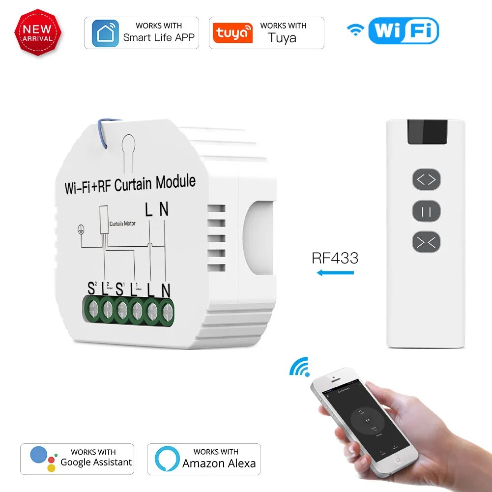 Модуль управления шторами MoesHouse Smart Curtain Module 1Module 1Controller