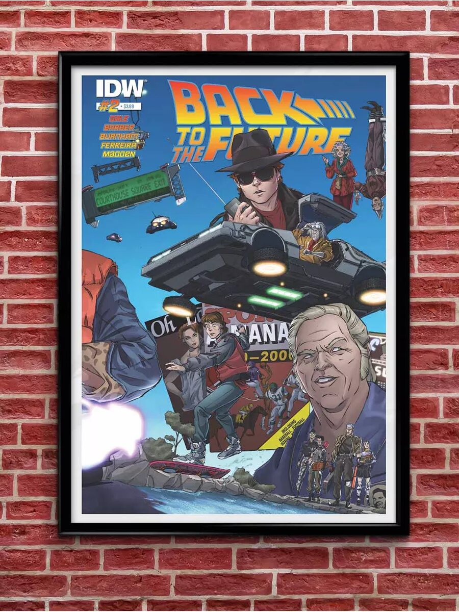 Плакат, Постер Назад в будущее, А3 (, постер на стену)