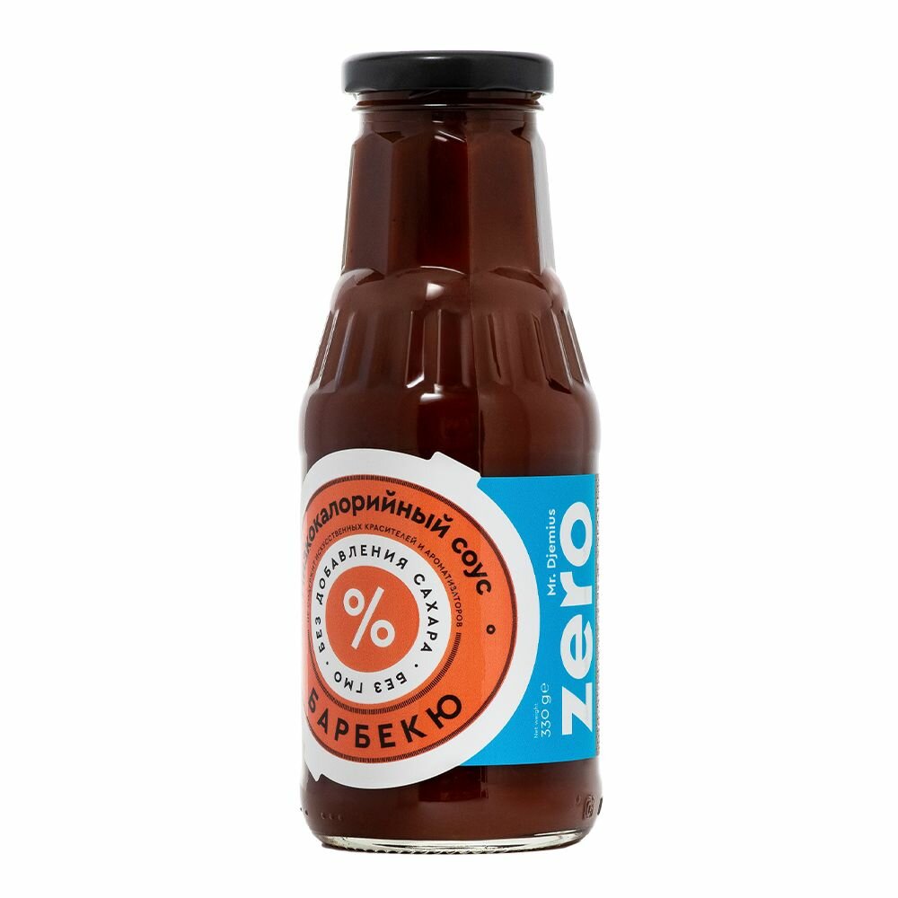 Соус MR.DJEMIUS ZERO Барбекю, низкокалорийный без сахара, 330г x 3 упаковки