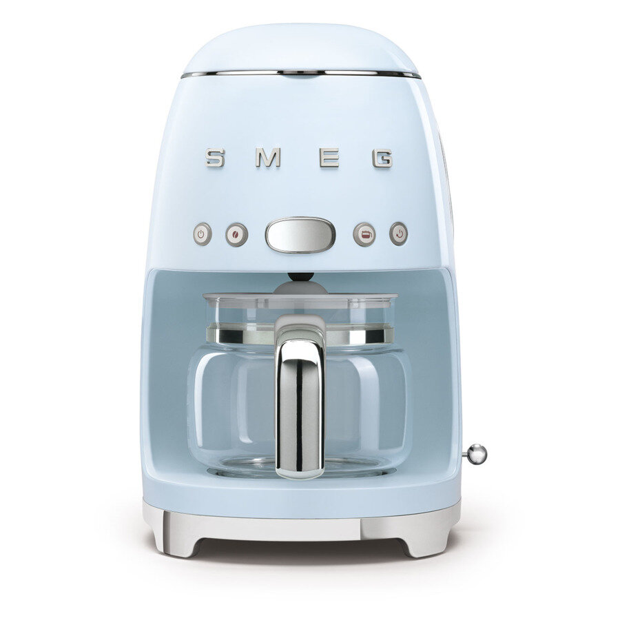 Капельная кофеварка SMEG DCF02PBEU, пастельный голубой, для сервировки