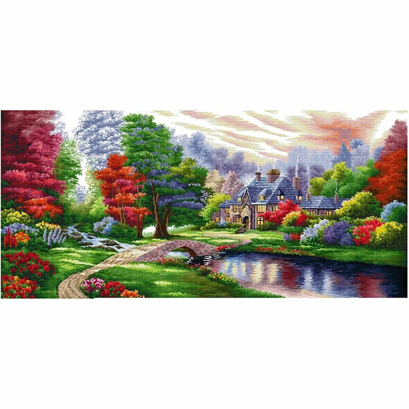 Наборы для вышивки крестиком Joy Sunday Ambilight 11CT/14CT F093, 14CT White Cloth