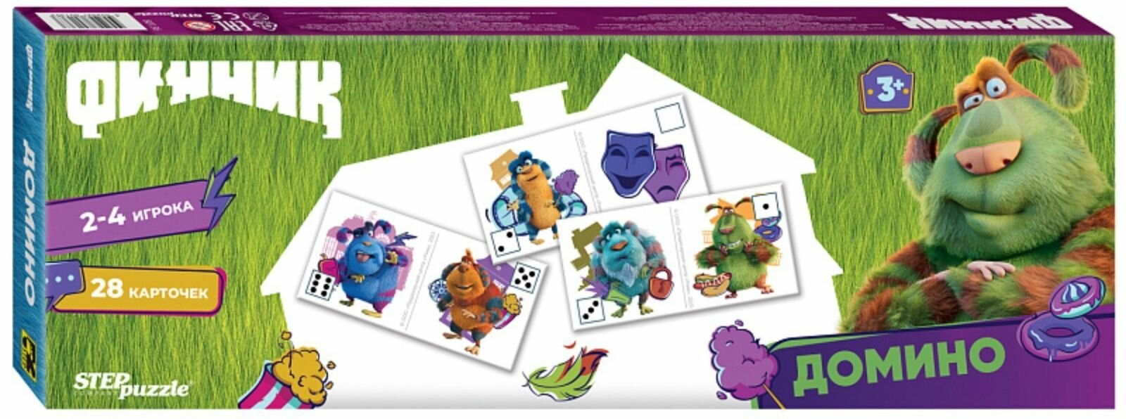 Домино "Финник", развивающая настольная игра для детей на логику и внимательность, 28 карточек